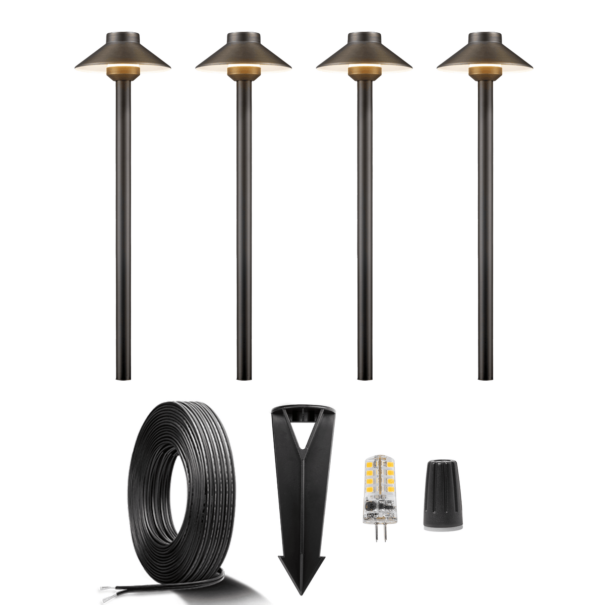 Outdoor Brass low voltage Path Lights Kits – Gardenreet Lighting